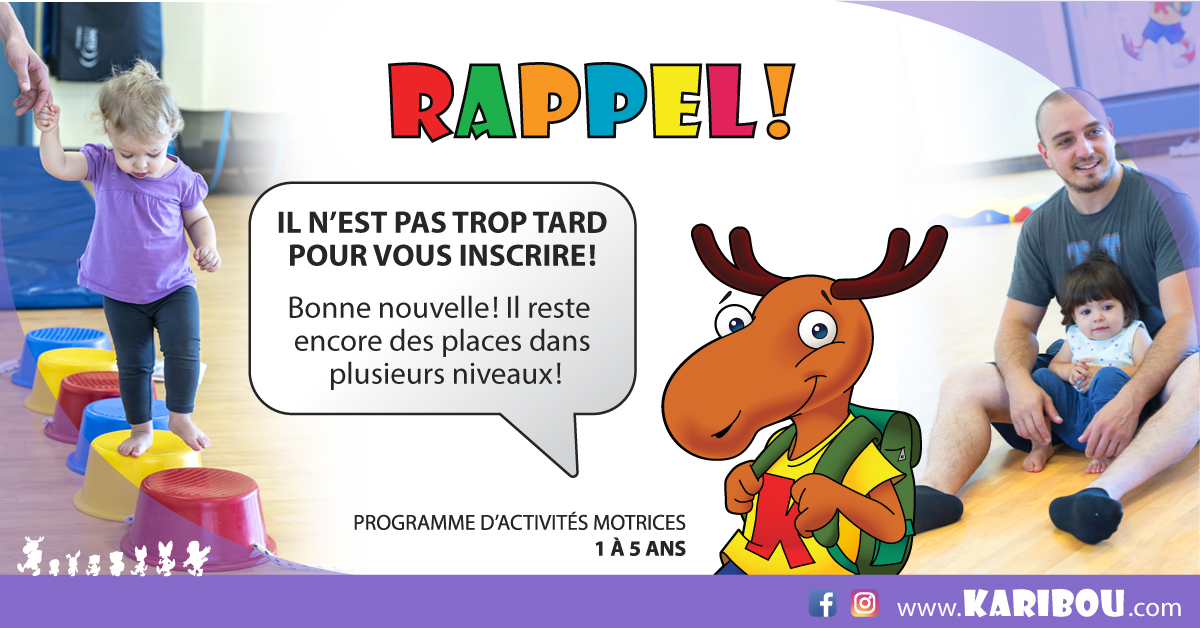 Programme Karibou | Activités pour enfants de 1 à 5 ans | Espace des fournisseurs officiels