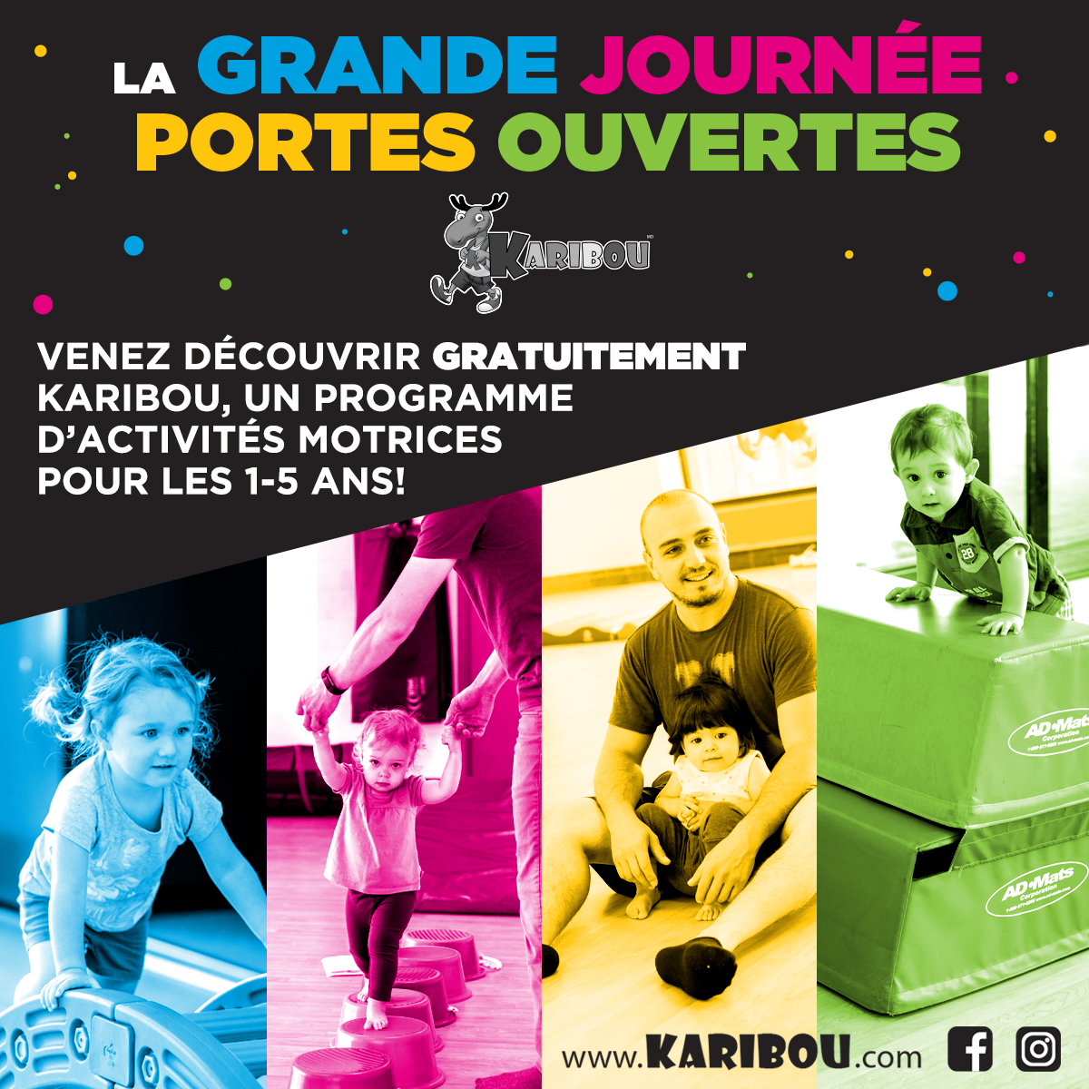 Programme Karibou | Activités pour enfants de 1 à 5 ans | Espace des fournisseurs officiels
